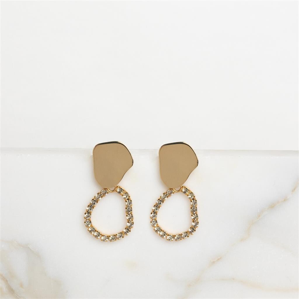 Giri small black diamonds strass earrings – Souvenirs de Pomme