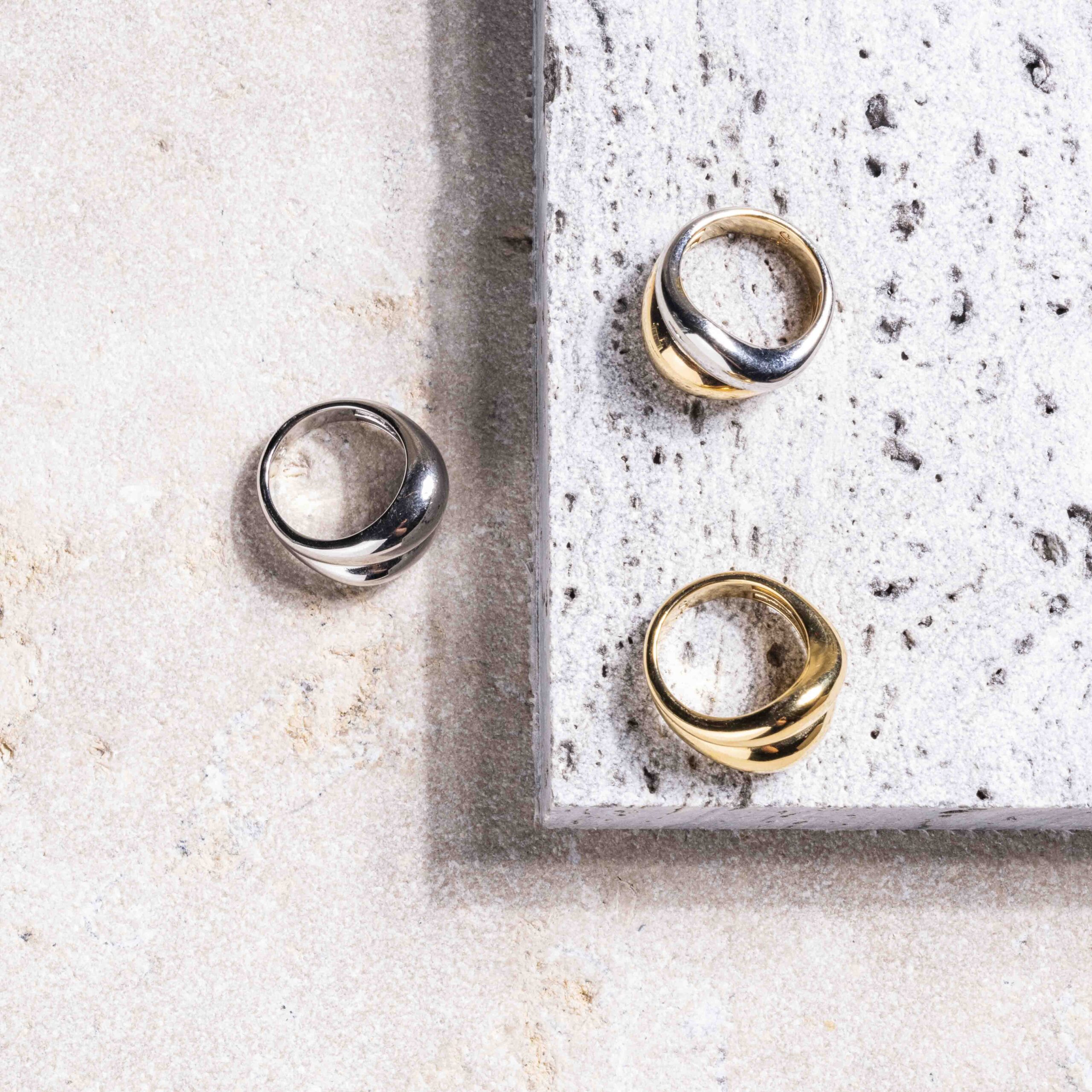 PRE-ORDER: Gigi gouden bold ring – Souvenirs de Pomme